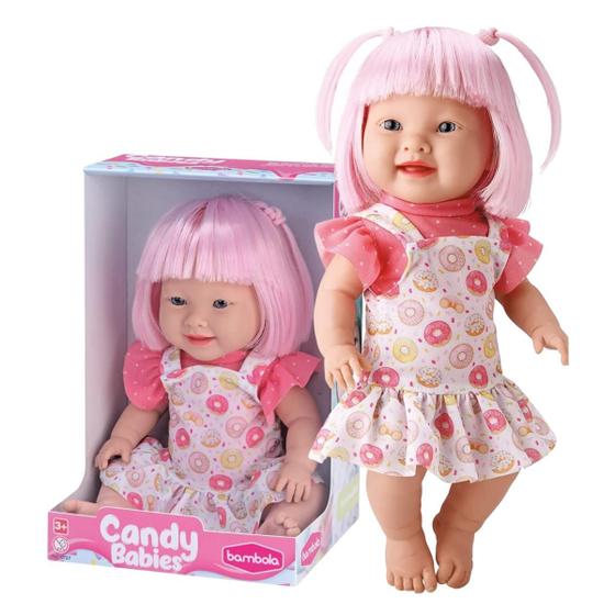Boneca Candy Babies Donuts Cabelo Colorido Bambola - Bonecas - Magazine ...