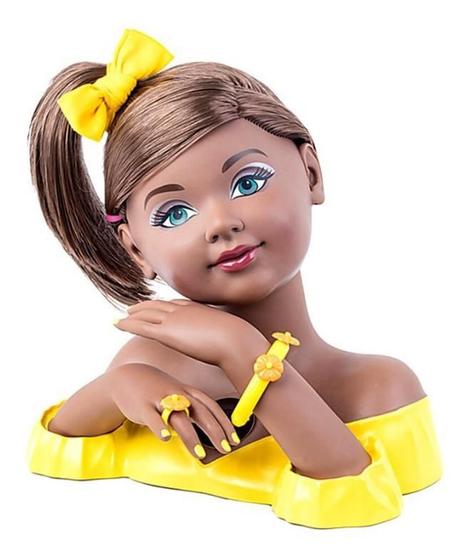 Boneca Charmosa Busto Meninas + Kit Beauty Hair Acessórios - Cotiplas E ...