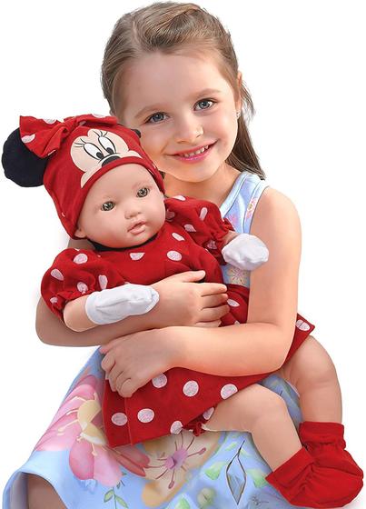 Boneca Classic Dolls Recém Nascido Minnie Mouse - com Acessórios Roma ...