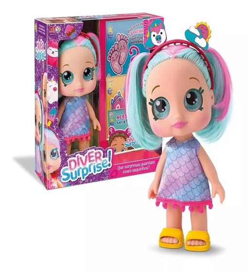 Boneca Diver Surprise Dolls - Divertoys - Bonecas - Magazine Luiza