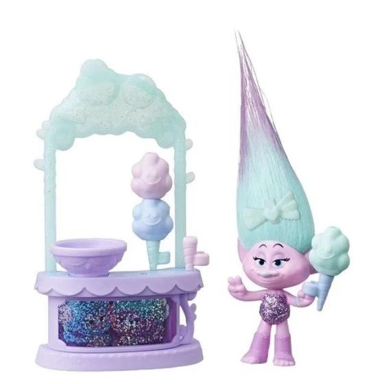 Boneca e cenário Trolls Algodão Doce Da Cetim - Hasbro - Bonecas ...