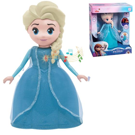 Boneca Elsa Frozen C/ Som - Elka - Bonecas - Magazine Luiza