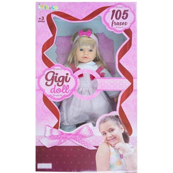 Boneca Gigi Doll 105 Frases Miketa Brinquedos Bonecas Magazine Luiza