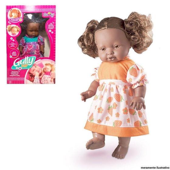 Boneca Infantil Bebezão Grande Gully Negra Nova Toys - FMSP - Bonecas ...