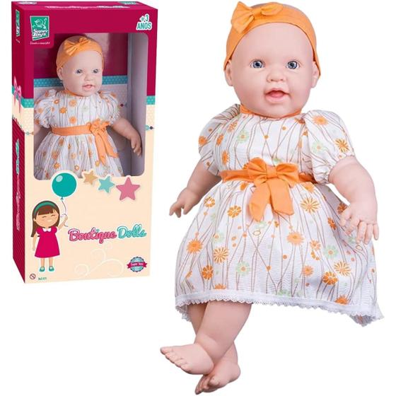 Boneca Infantil Boutique Dolls Vinil E Fibra 53cm Super Toys - Bonecas ...