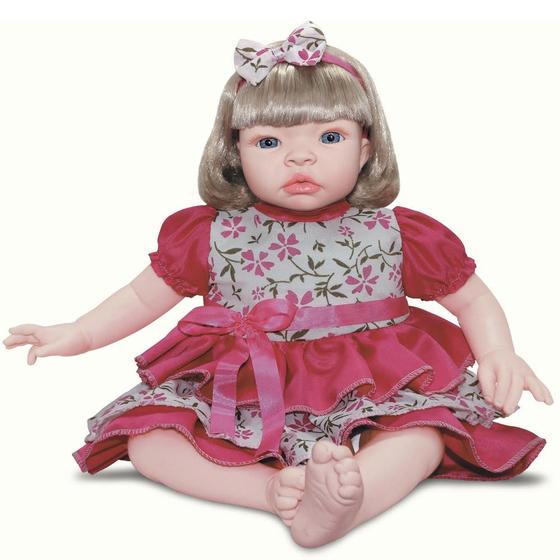 Boneca Infantil Chora e Balbucia Original na Caixa tipo Reborn Loira ...