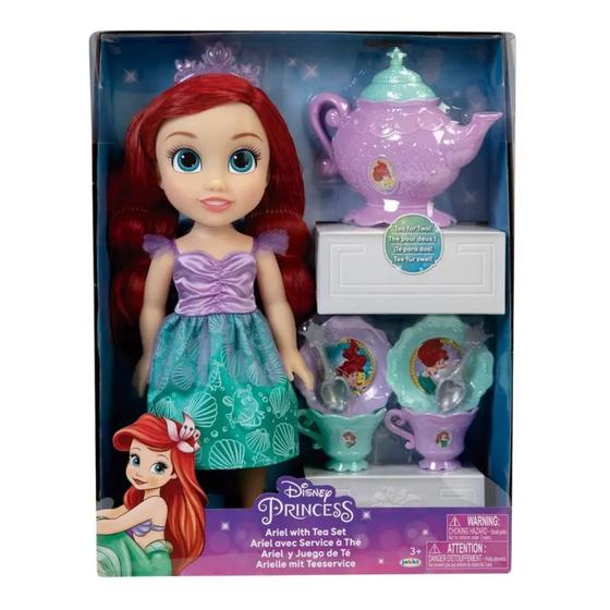 Boneca Infantil Princesas da Disney Ariel Hora do Chá Multikids ...