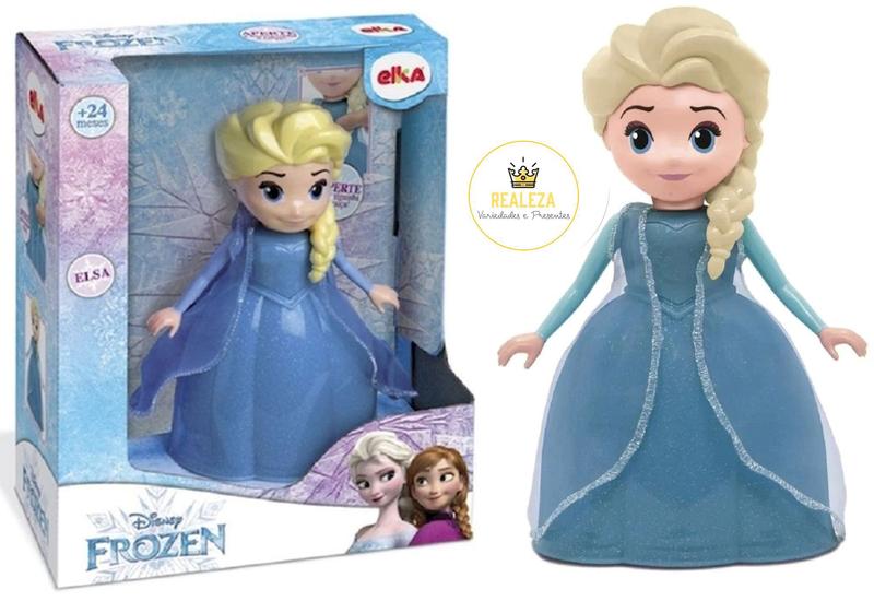 Boneca Interativa Frozen Elsa com Som Disney - Elka Brinquedos ...