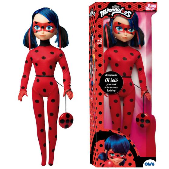 Boneca Ladybug Miraculous 53 cm Brinquedo Articulada - Rosita - Bonecas ...