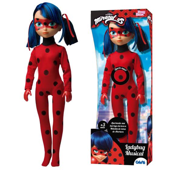 Boneca Ladybug Miraculous Musical 44 cm Brinquedo Articulada - Rosita ...