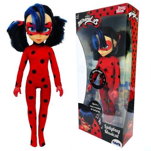 Boneca Ladybug Miraculous Musical - Novabrink - Nova Brink - Bonecas ...