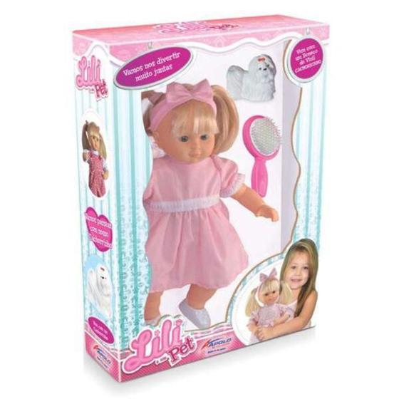 Boneca Lili E Seu Pet - Apolo Brinquedos - Bonecas - Magazine Luiza