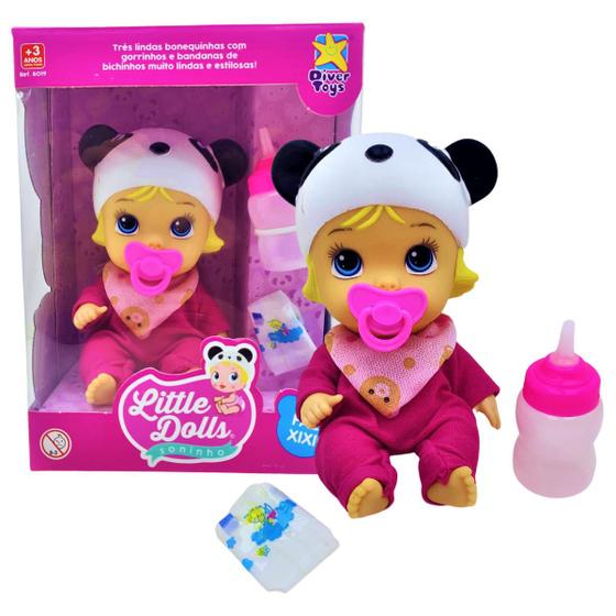 Boneca Little Dolls Soninho Bebê Faz Xixi Bonequinha Brinquedo ...