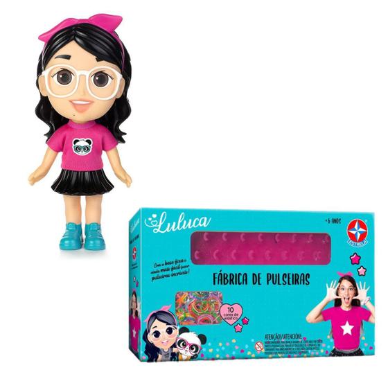 Boneca Luluca Youtuber 21cm + Fabrica de Pulseiras Luluca - Estrela ...