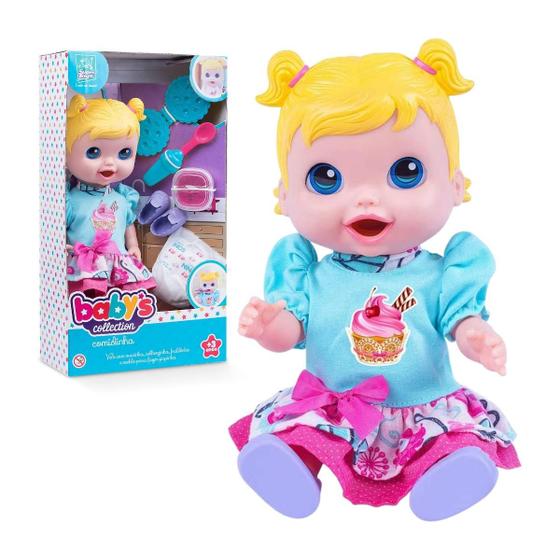 Boneca Menina Comidinha Come E Faz Cocozinho Supertoys 32cm - Super ...