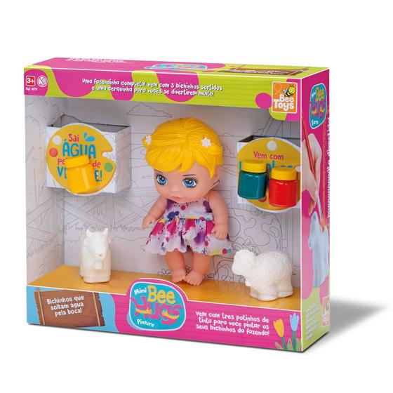 Boneca Mini Bee Hugs com Kit Pintura Bee Toys - Bonecas - Magazine Luiza