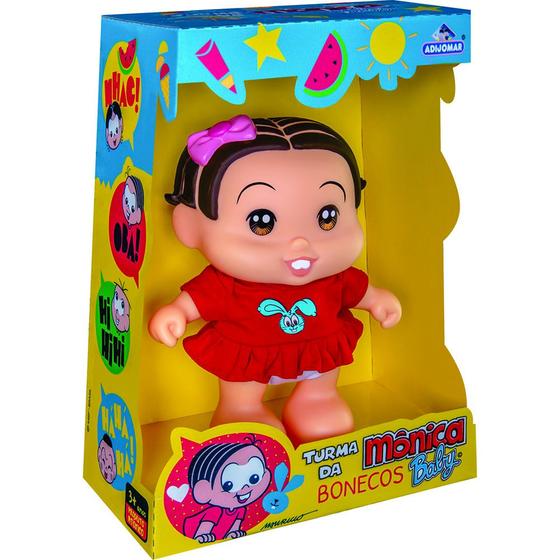 Boneca Mini Monica Turma Da Monica Fala Frases Adijomar - Bonecas ...