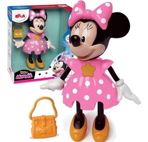Boneca Minnie Conta História 25 Cm C/ Som Fala Frases Portugues - Elka ...