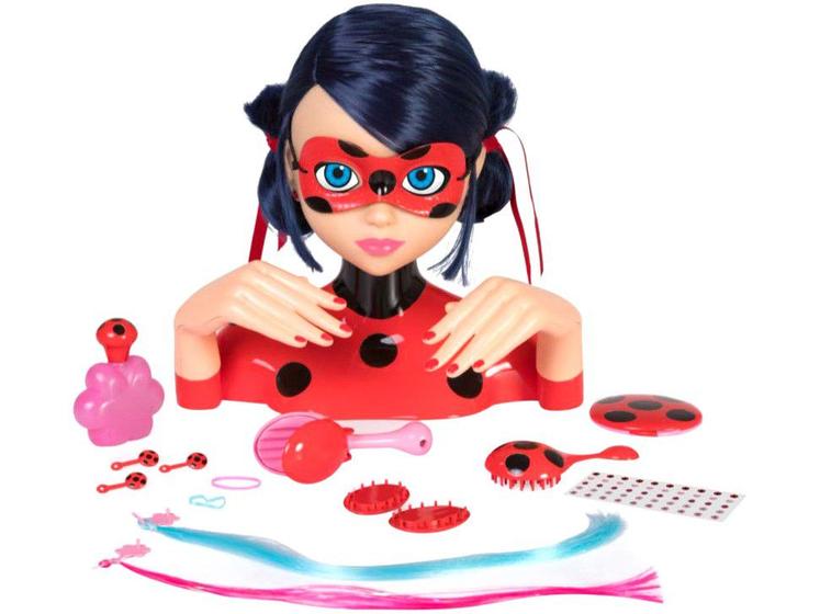 Boneca Miraculous Busto Ladybug com Acessórios - Multikids - Bonecas ...