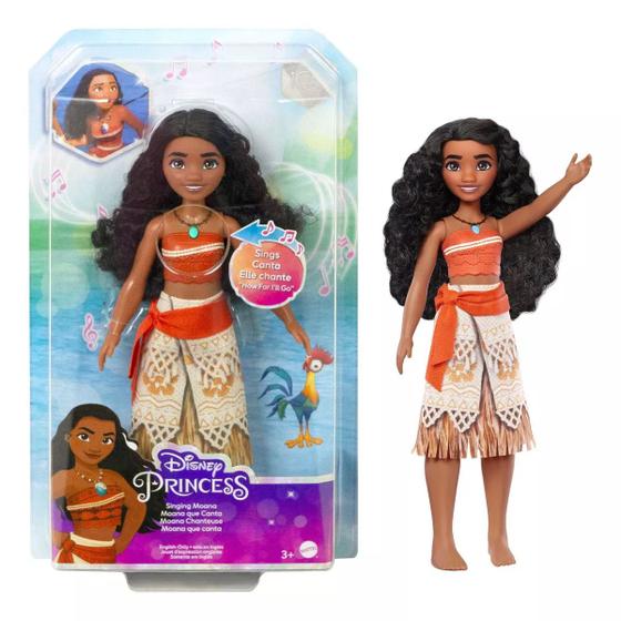 Boneca Moana Princesa Disney Música Mágica Moana Canta - Mattel ...