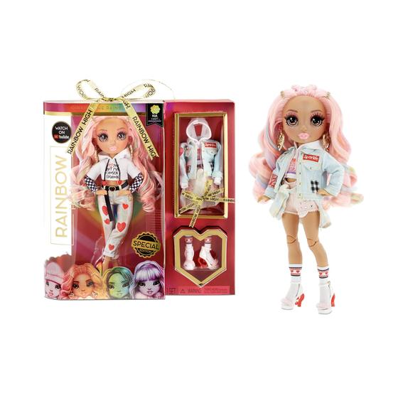 Boneca moderna Rainbow High Kia Hart com 2 misturas e tapete - Bonecas ...