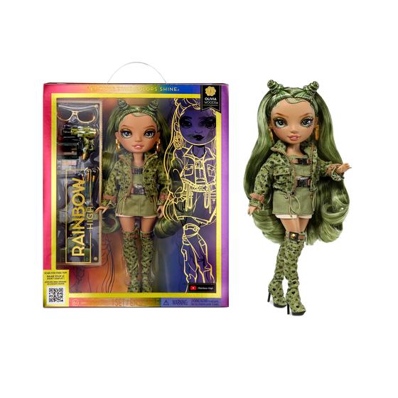 Boneca moderna Rainbow High Olivia Camo Green com acessórios - Bonecas ...