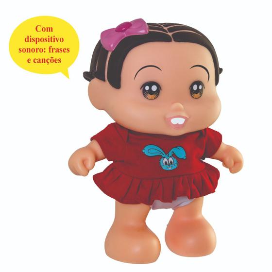 Boneca Mônica Baby Turma Da Mônica Fala Frases Adijomar - Bonecos ...