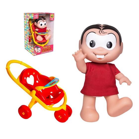 Boneca monica com mini carrinho de passeio turma da monica - Samba Toys ...