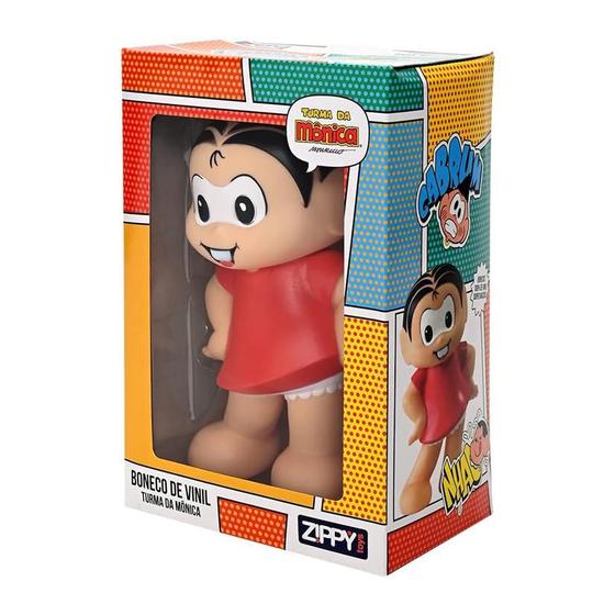 Boneca Monica De Vinil 18cm Zippy Toys Coleção Bonecos Turma Da Mônica ...