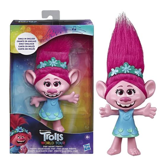 Boneca Musical Trolls Poppy Cantora Pop World Tour Hasbro - Bonecas ...
