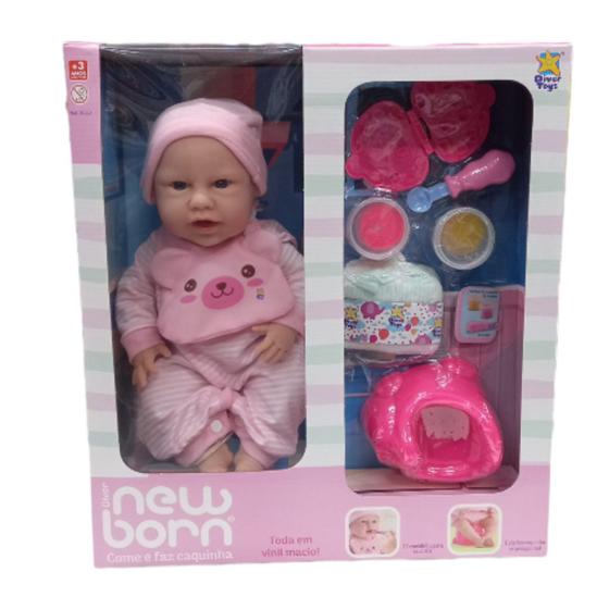 Boneca New Born Come e Faz Caquinha - Divertoys - Bonecas - Magazine Luiza