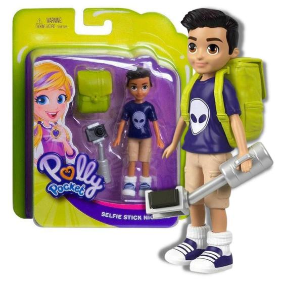 Boneca Polly Pocket e Acessórios - Nicolas Pau de Selfie - Mattel ...