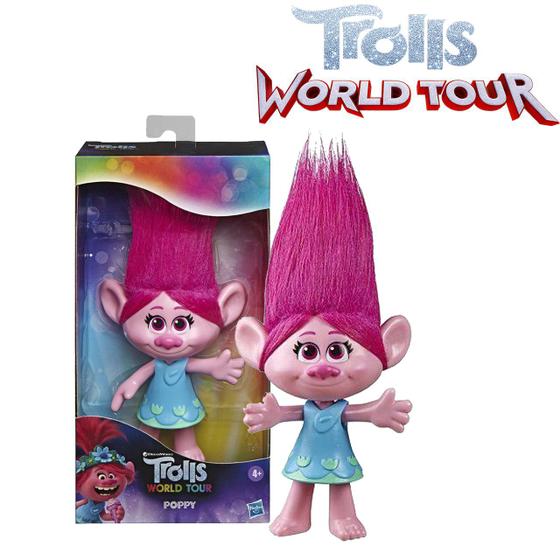 Boneca Poppy Trolls World Tour Figura Básica 20Cm - Hasbro - Bonecas ...
