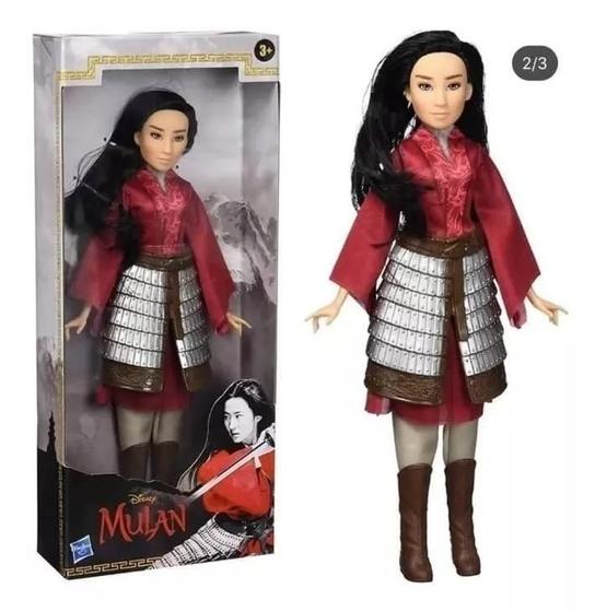 Boneca Princesa Disney Mulan E8633 Traje Guerreira Hasbro - HASBRO ...