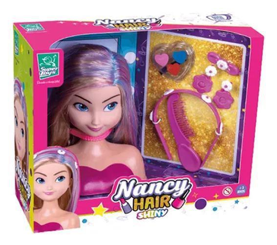 Boneca Princesa Nancy Hair Busto Para Pentear E Maquiar 518 - Supertoys ...