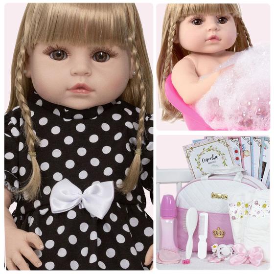 Boneca Reborn Loira Baby Alive Princesa Com Lindo Enxoval - Cegonha ...