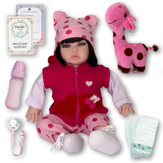 Boneca Recém- Nascido Infantil Reborn Adora Morena Pano - Cegonha ...