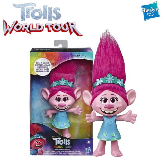 Boneca Trolls Poppy Cantora Turnê Mundial Trolls E7219 Hasbro - Bonecas ...