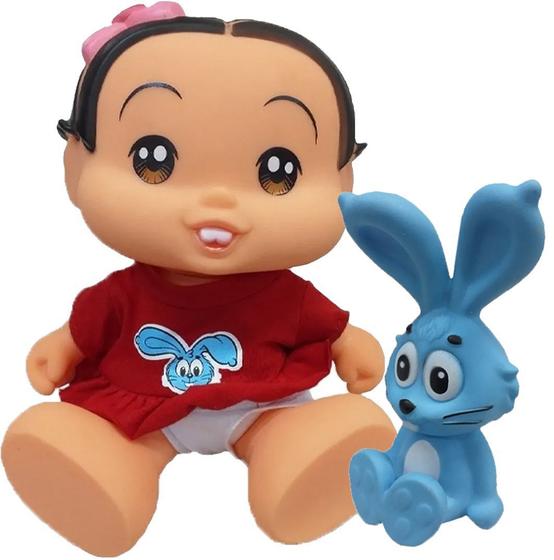 Boneca Turma Da Mônica Bebê Monica C/ Mascote Sansão Inmetro - Adijomar ...