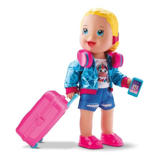 Boneca Vamos Viajar Mala Roupa Vários Acessórios Diver Toys - Bonecas ...