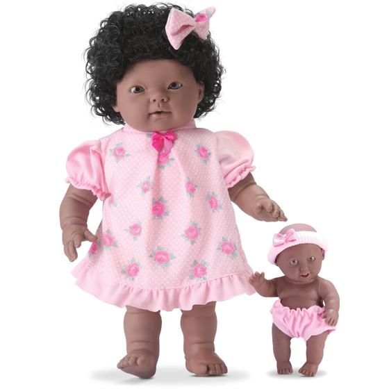 Bonecas Mãe E Filha Family E Me Negra - Bee Toys - Bonecas - Magazine Luiza