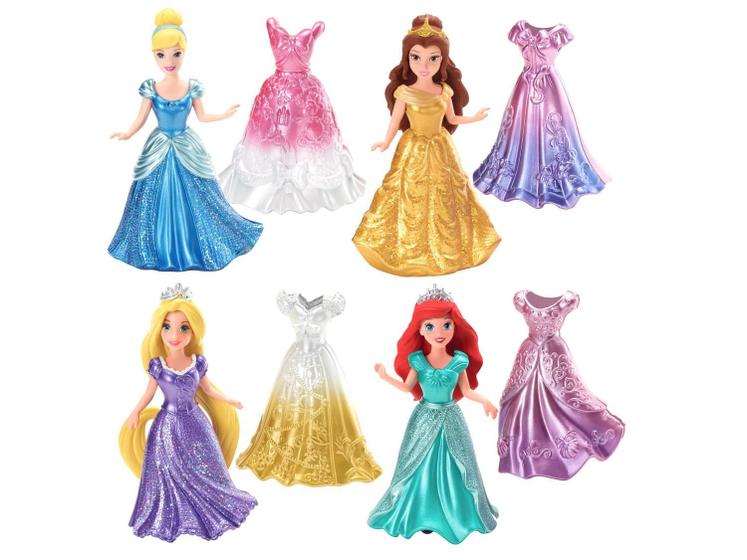 Bonecas Princesas Disney Kit Mini Magiclip - Mattel - Bonecas ...
