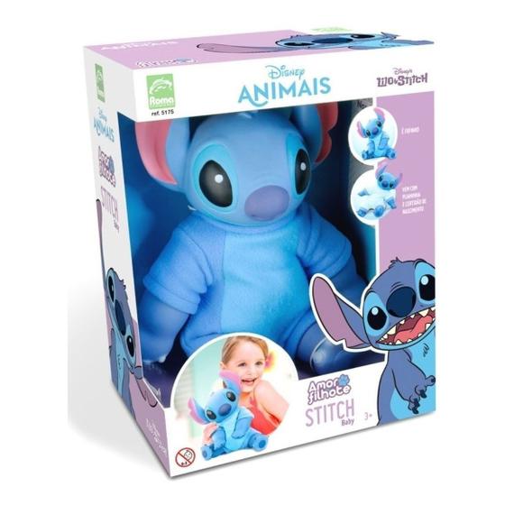 Boneco 36cm Lilo Stitch Baby desenho disney - Coleção Amor De Filhote ...