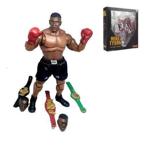 Boneco Action Figure Boxeador Mike Tyson Lutador Boxe 16 Cm - crazy ...