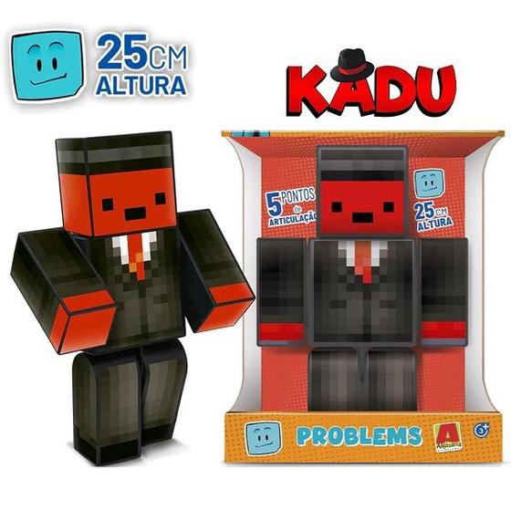 Boneco Articulado Kadu Problems 25CM Minecraft Youtuber Gamer SKIN ...