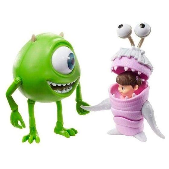 Boneco Articulado Mike Wazowski e Boo Disney Pixar Monstros SA Mattel ...