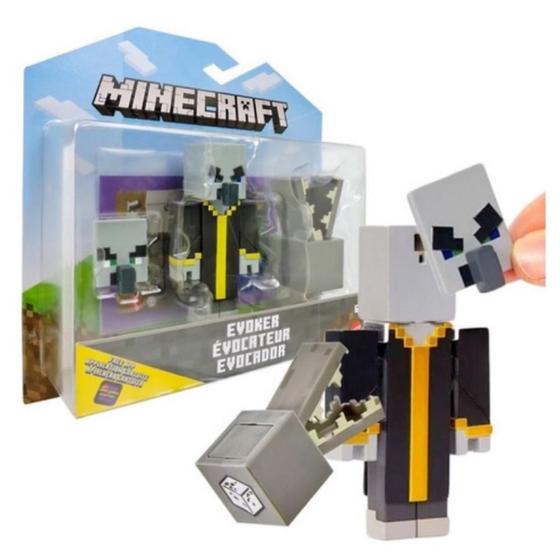 Boneco Articulado - Minecraft Evocador - Mattel - Boneco Minecraft ...