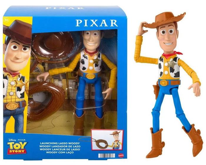 Boneco Articulado Xerife Woody 30Cm Com Lança Laço - Toy Story - Disney ...
