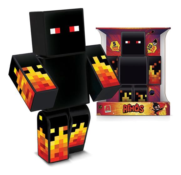 Boneco Athos Original 25cm Minecraft Gamer Skins Articulado - Algazarra - Bonecos - Magazine Luiza