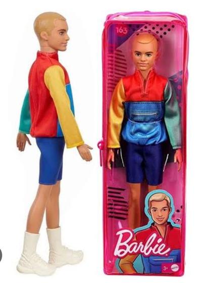 Boneco Barbie Ken Fashionistas com Acessórios - Mattel - Boneco Ken ...